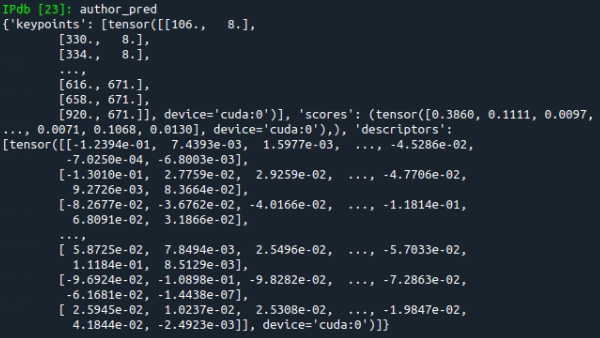 The superpoint model in pipeline_aachen cannot extract anything when using my own pre-training ...