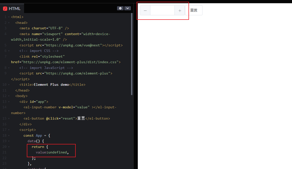 [Bug Report] inputNumber无法重置为未输入状态，即输入框啥都不显示 · Issue #4853 · element-plus/element-plus · GitHub