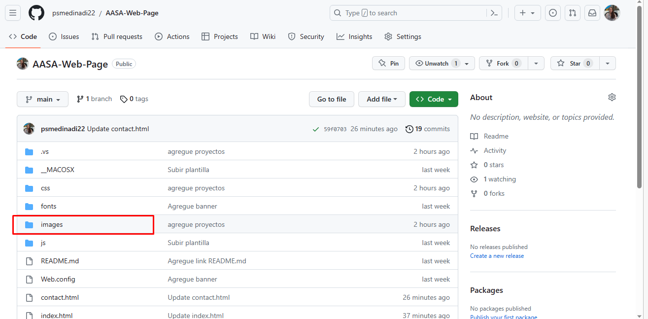 GitHub - psmedinadi22/AASA-Web-Page