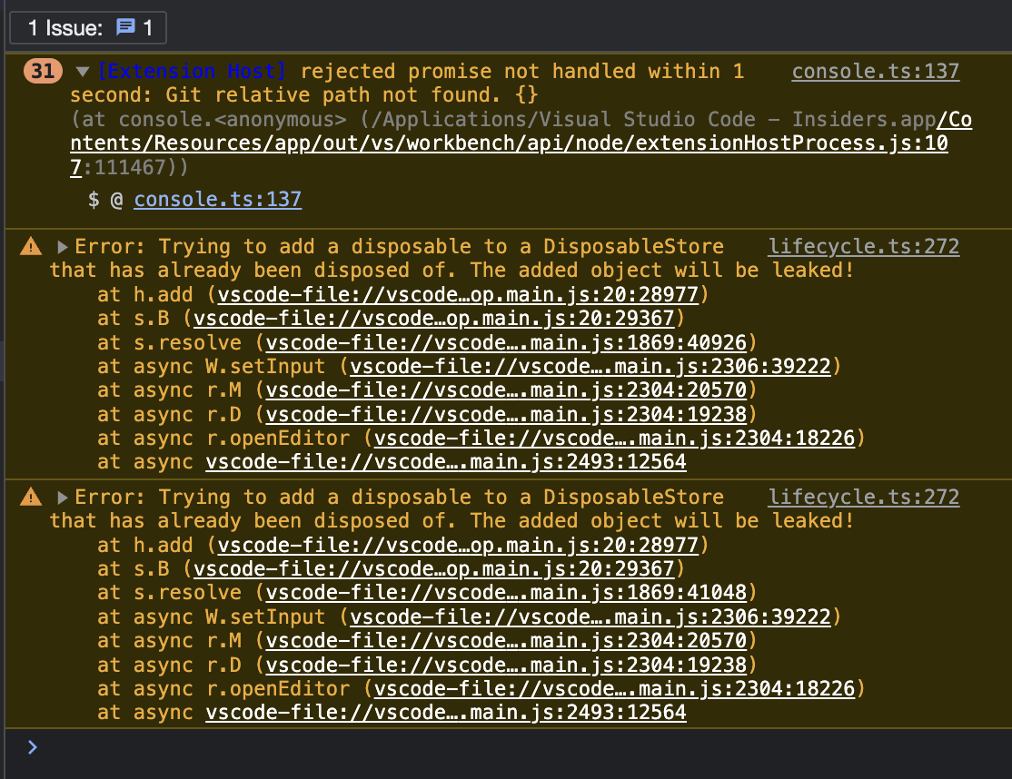 Trying to add a disposable to a DisposableStore · Issue #192866 · microsoft/vscode · GitHub