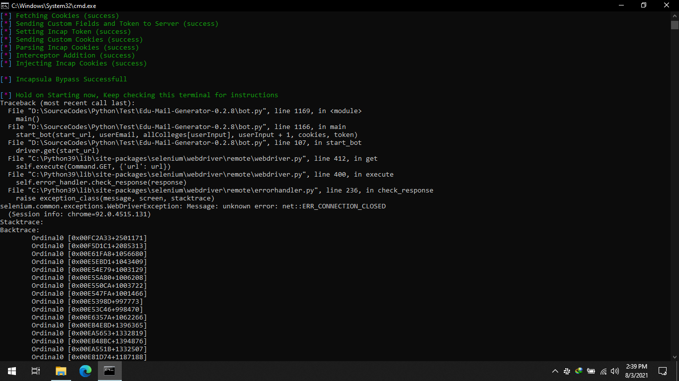 Still Showing Proxy Error And Some Other Errors · Issue 90