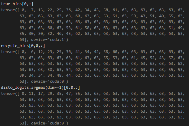 Discrepancy Between Esmfold Predicted `distogramlogits` And Final Output Atomic Coordinates