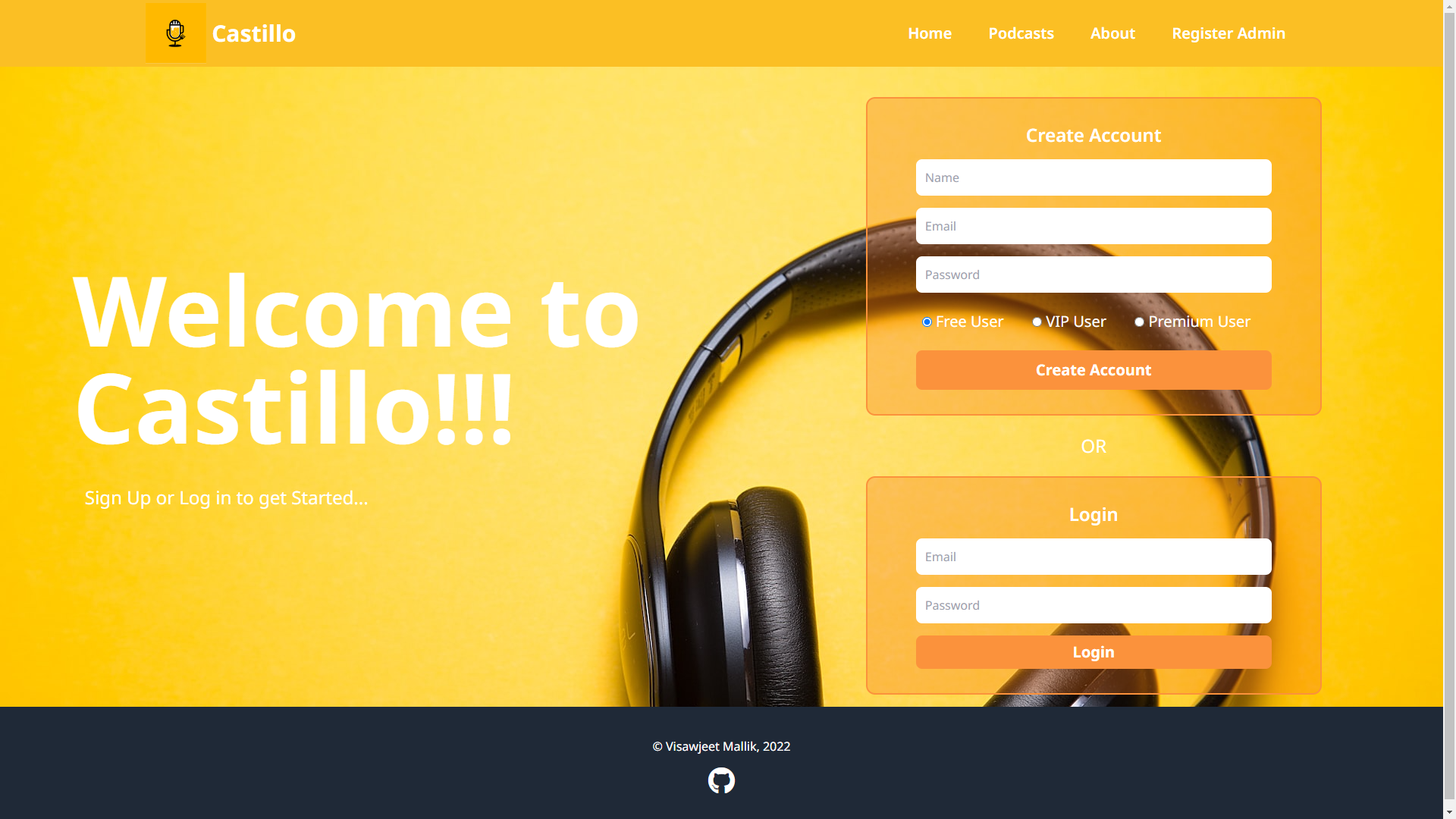 GitHub - vishmallik/Castillo-The-Podcast-App: Podcast website made ...