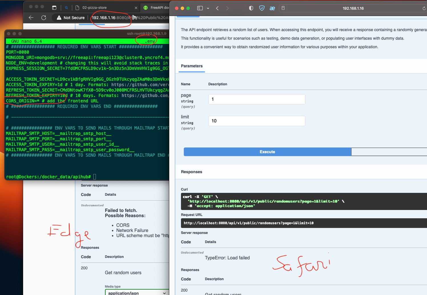 BUG : Can't access localhost:8080 on docker, :8080 produce cors error on fetching · Issue #45 ...