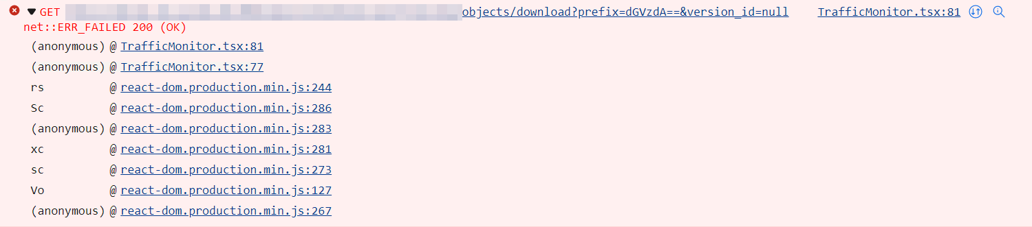 Network Error Occured When Downloading Large File · Issue 2760 · Minio Console · Github