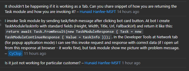 Task Module With React Component Doesnt Open · Issue 4452 · Microsoftdocsmsteams Docs · Github