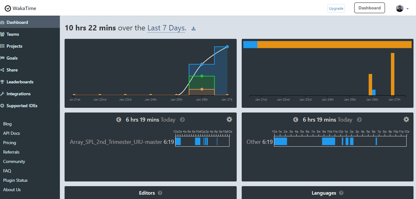 Wakatime week stats isn't working · Issue #838 · anuraghazra/github-readme-stats · GitHub