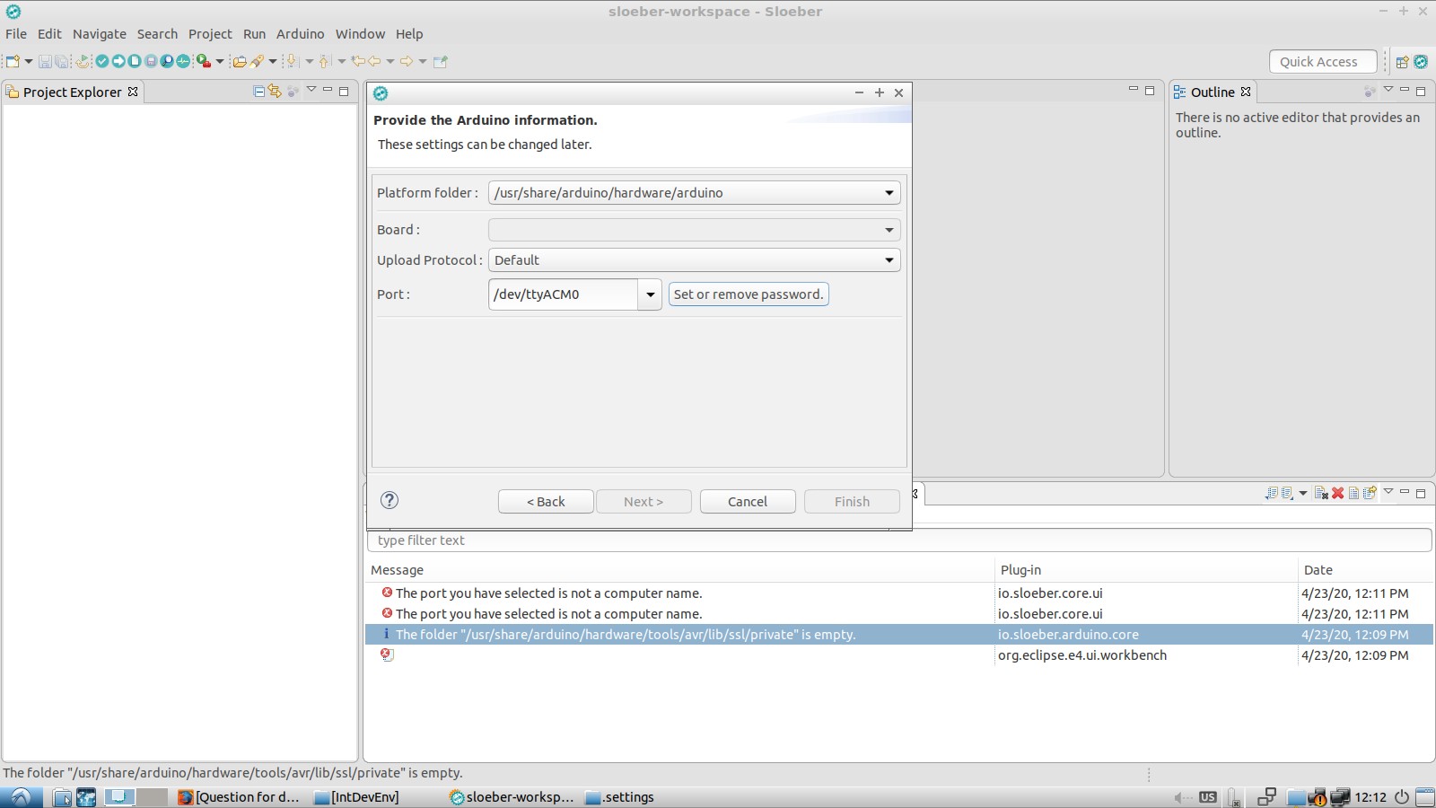 How do I set default values for Private Hardware and Private Libraries with Linux · Issue #1177 ...