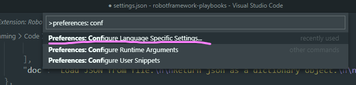 Howto Deactivate Auto Format On Save · Issue 67 · Robocorp