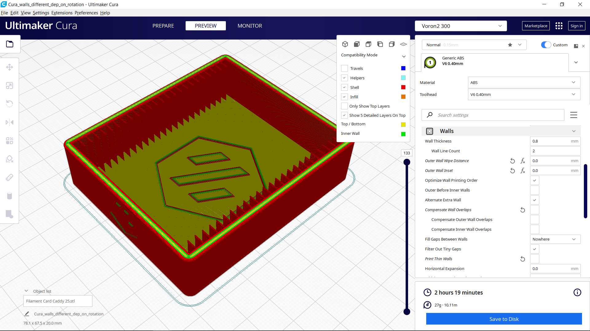Wall Type Changes Depending On Orientation rotation Angle Z Of The Part Issue 11472 