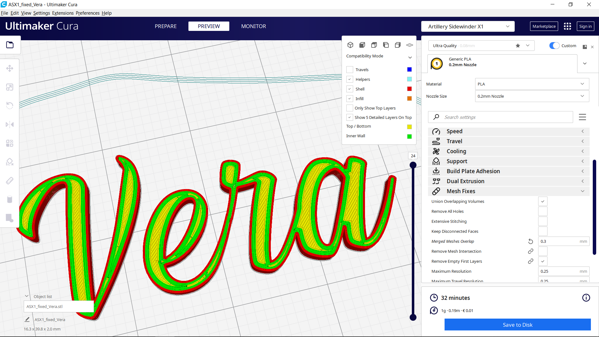 Problem creating letters with inner spaces · Issue #11814 · Ultimaker ...