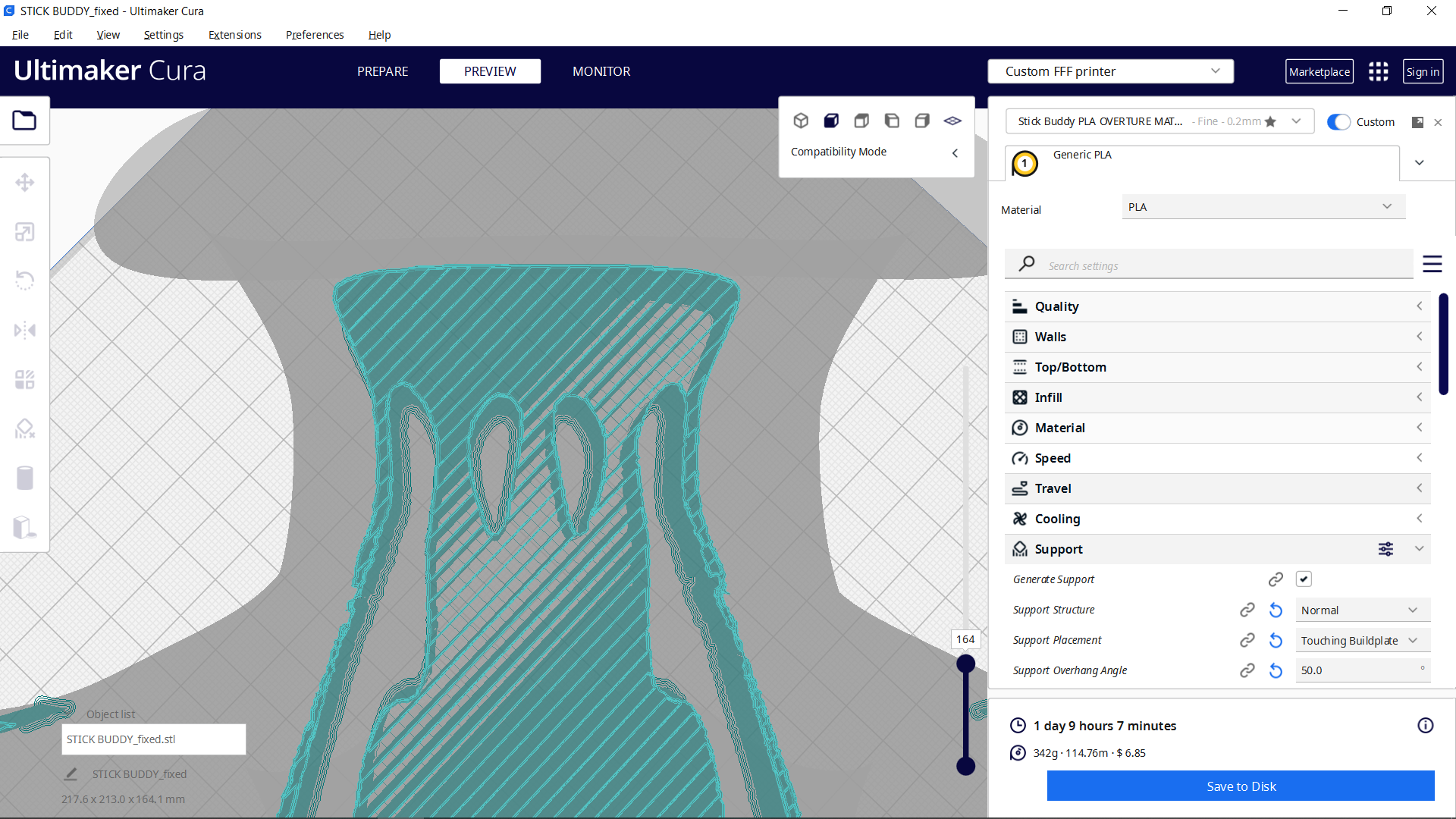 Concentric Support Infill Glitch · Issue #12956 · Ultimaker/Cura · GitHub