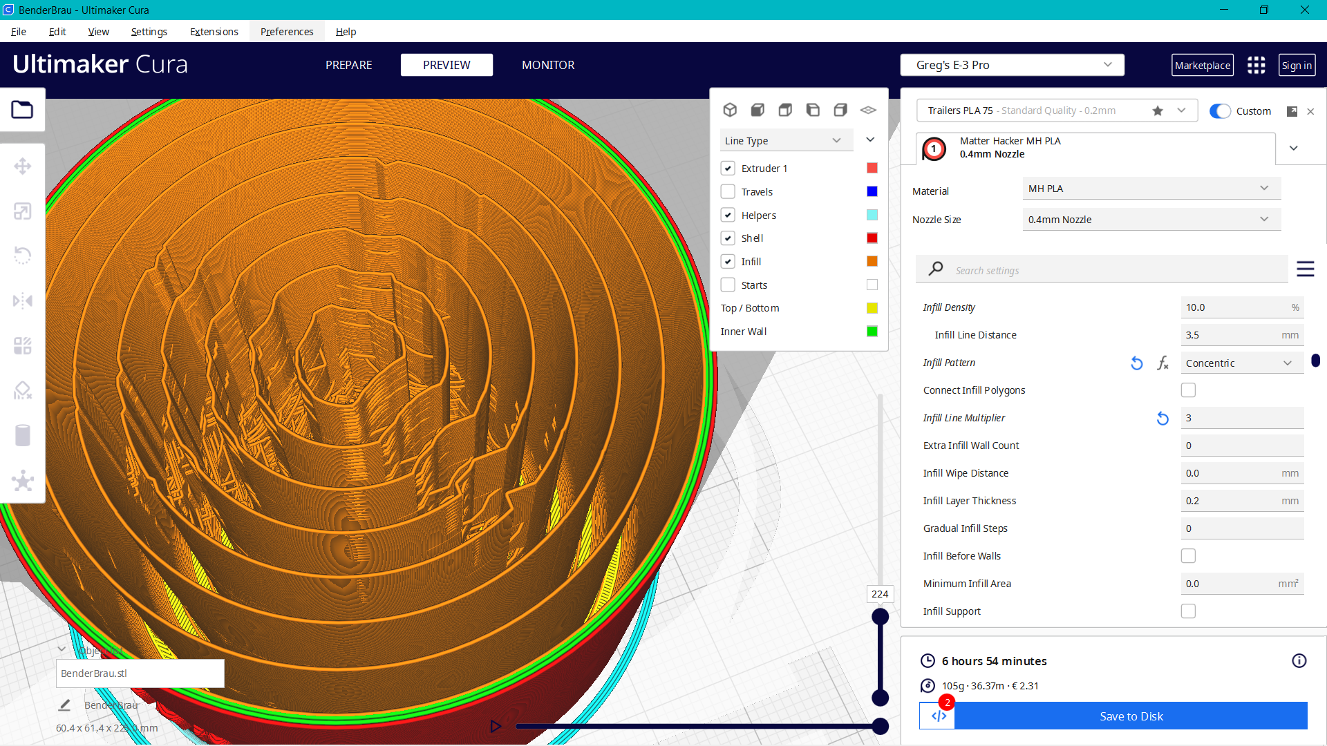 Infill line multiplier doesn't work with concentric infill anymore ...