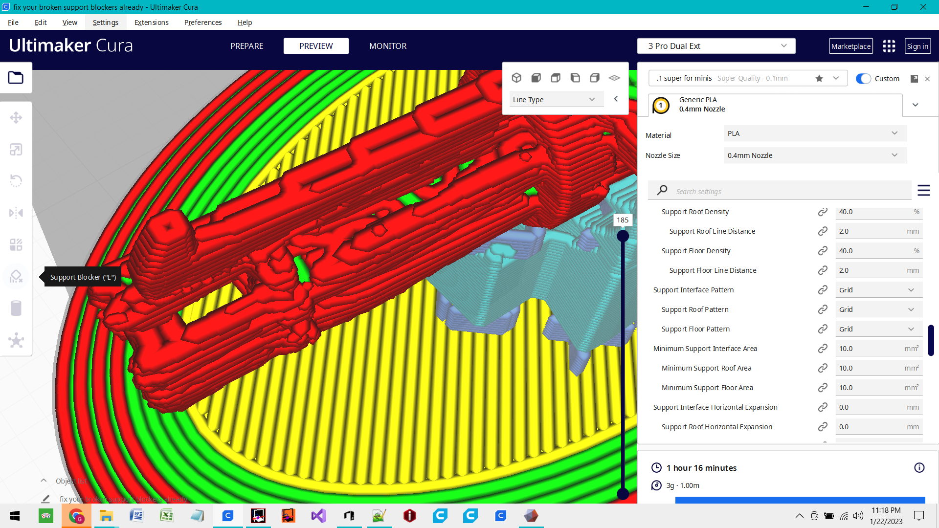 Support blockers do not work (5.1.0) · Issue #14362 · Ultimaker/Cura ...