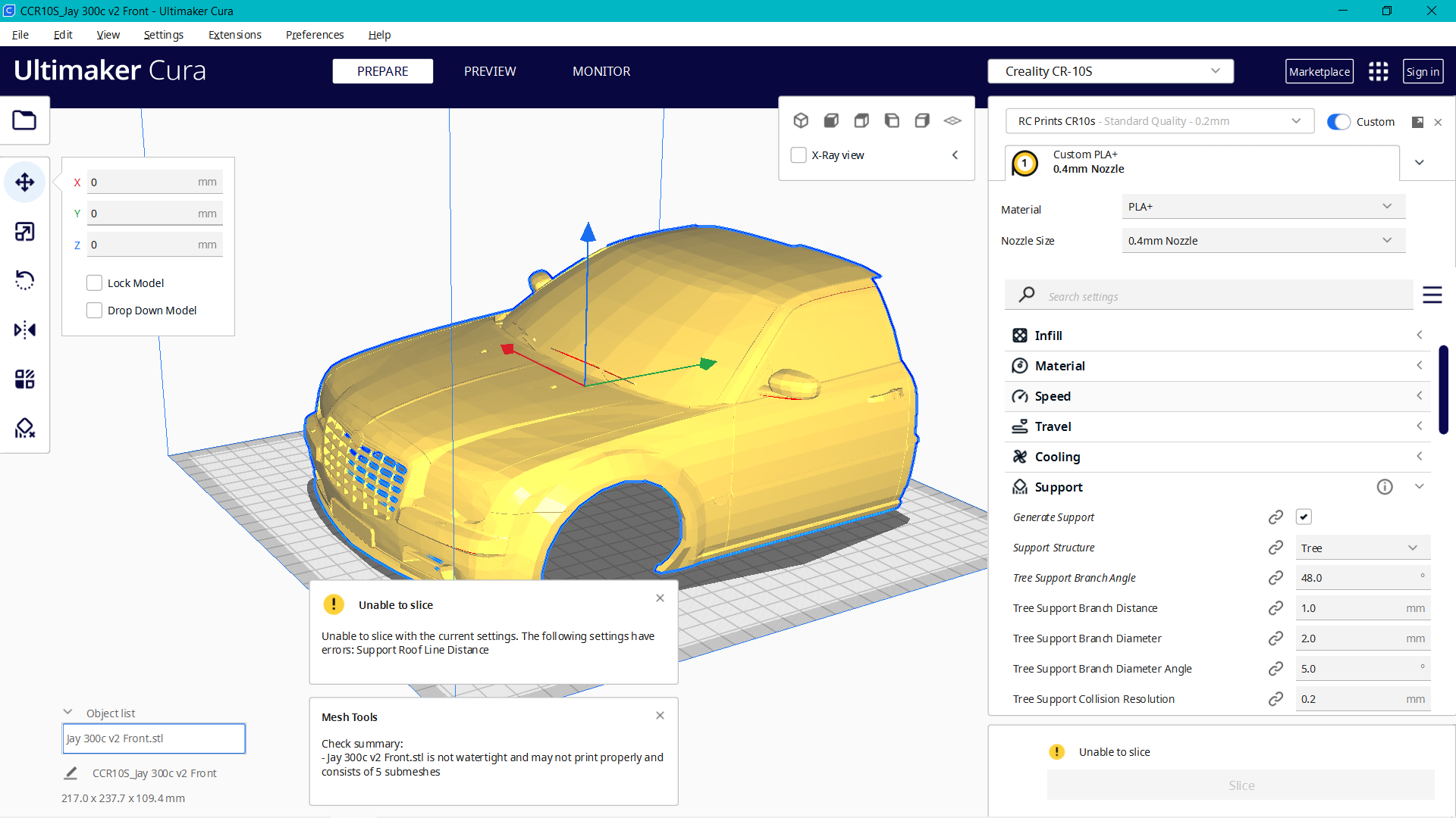 Unable To Slice · Issue 14531 · Ultimakercura · Github 