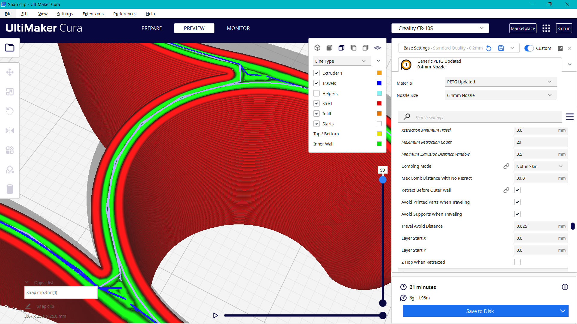 Combing Travel Moves Are Extremely Low Resolution Leading To Blobs · Issue 15519 · Ultimaker 