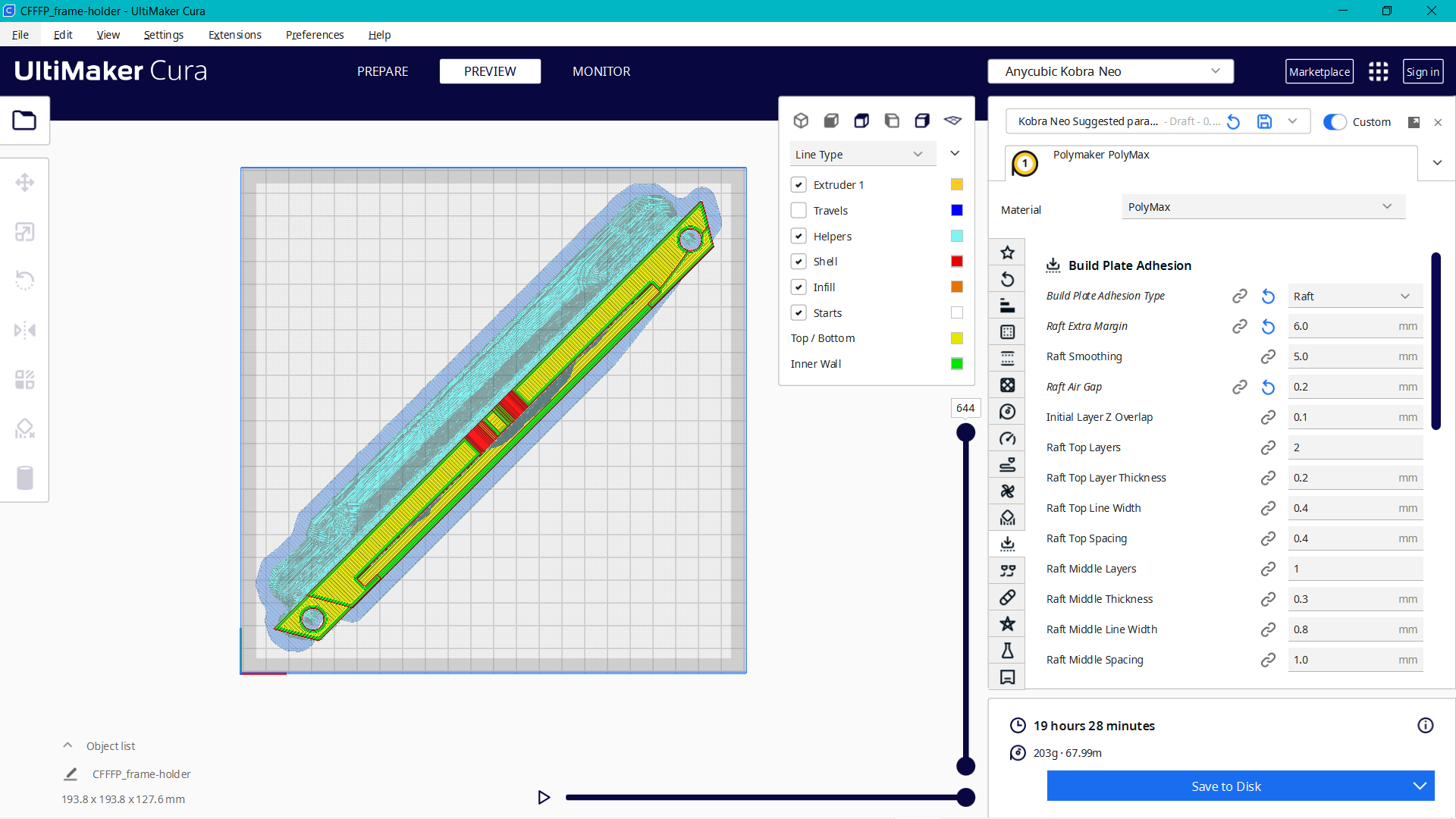 Support Raft Extends Off The B Uild Plate · Issue 15971 · Ultimaker