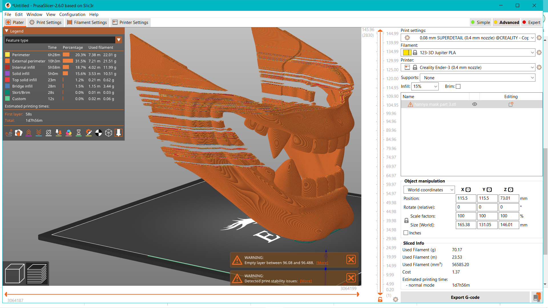 Hannya mask · Issue #16291 · Ultimaker/Cura · GitHub