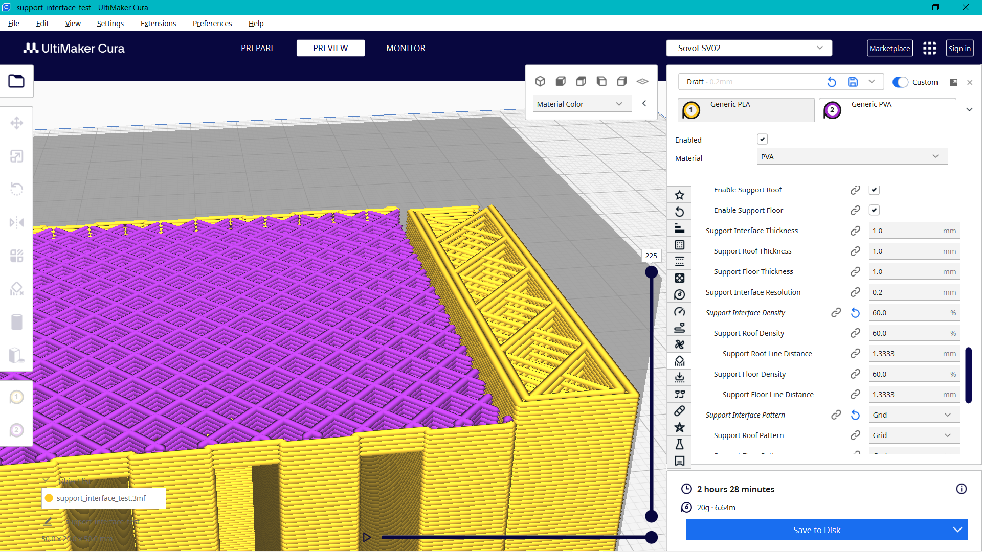 Support interface function supports properly Extruder1 only · Issue ...