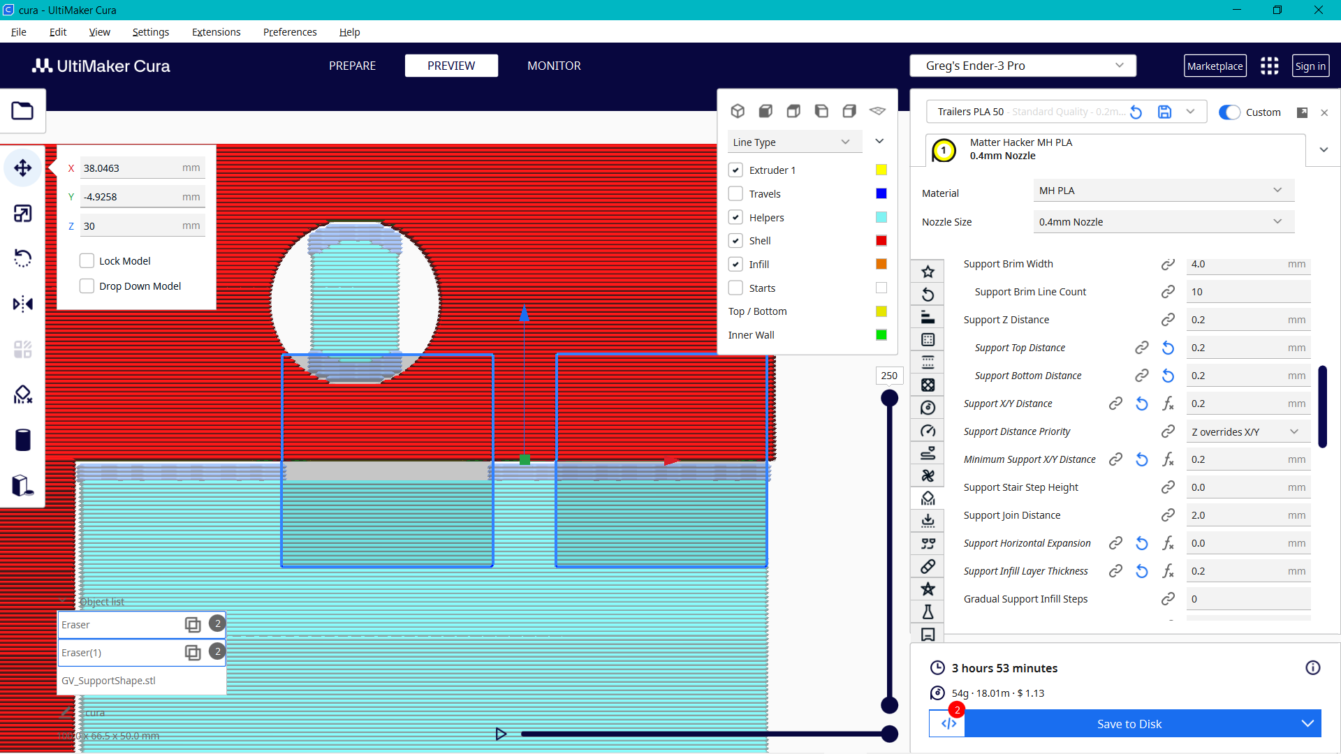 Support distance and support interface aren't changed with support blockers · Issue #16659 ...