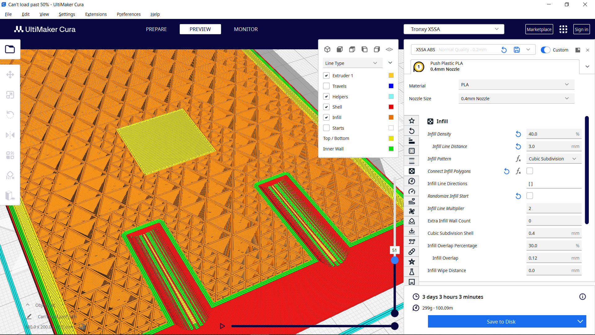 Infill Line Multiplier prevents slicing big parts · Issue #17133 ...