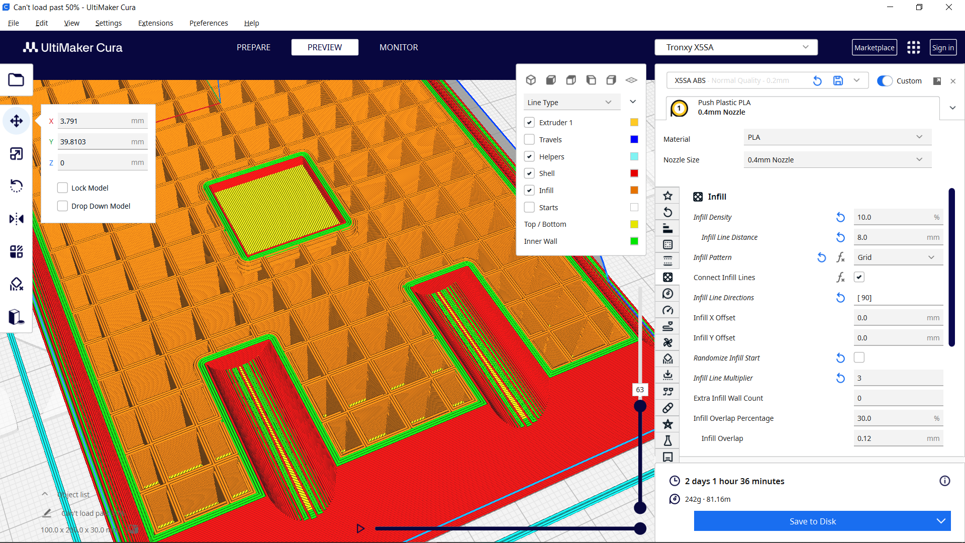 Infill Line Multiplier prevents slicing big parts · Issue #17133 ...