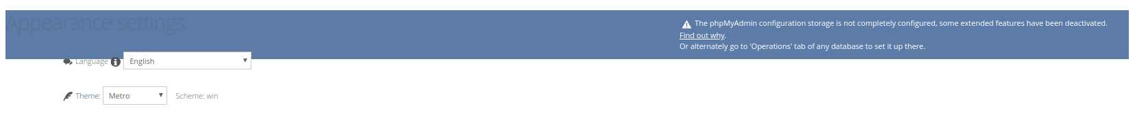 UI Bug in 5.x.x when using Metro Theme · Issue #16107 · phpmyadmin/phpmyadmin · GitHub