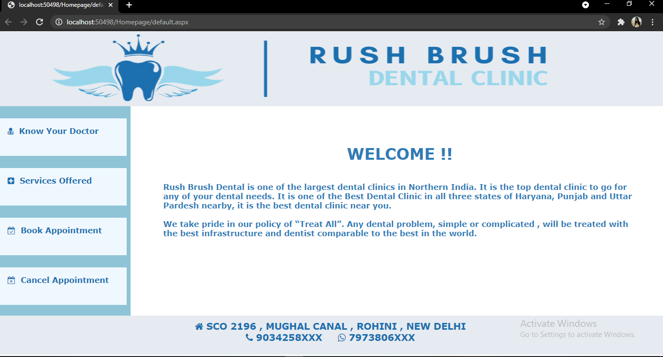 Github Manan1112 Dental Appointment Booking System