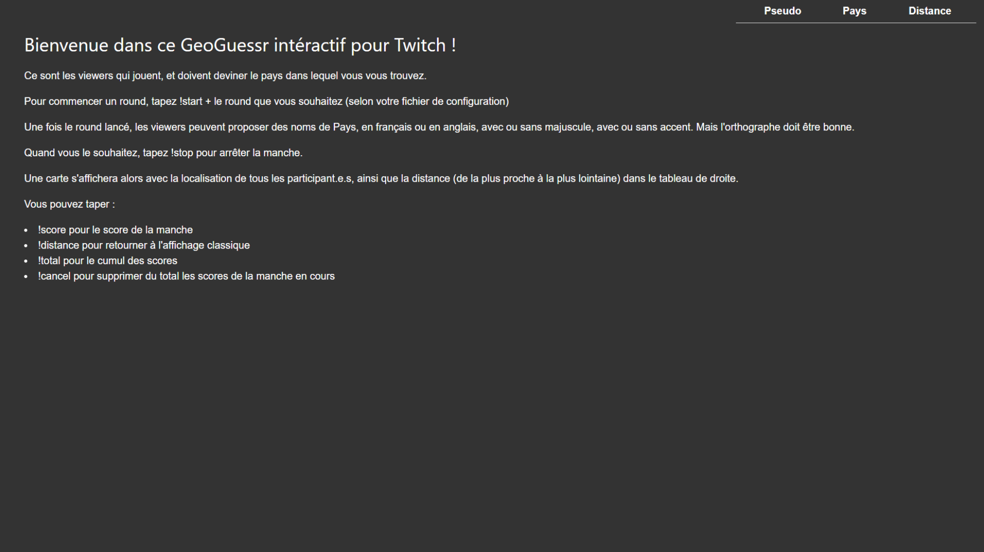 GitHub - TotoroPHD/geoguessr: Un GeoGuessr inversé où ce sont vos viewers qui jouent