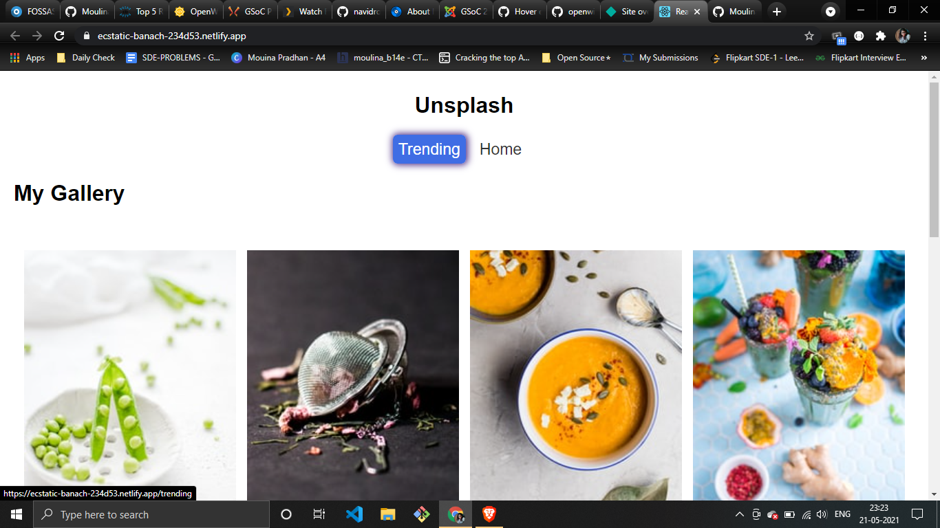GitHub - MoulinaPradhan/Upsplash-project: Gallery using unsplash API with infinite scrolling.