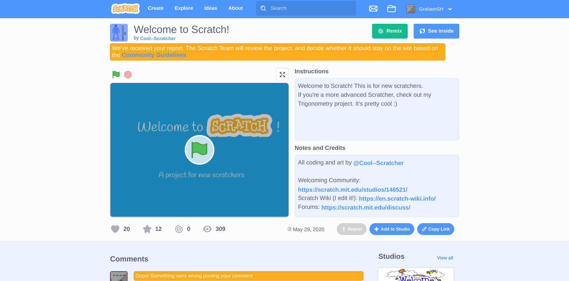 You can report the same project multiple times by re-loading · Issue #3870 · scratchfoundation ...