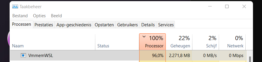 VMMEM High CPU after KB5017328 · Issue #8930 · microsoft/WSL · GitHub