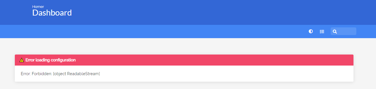Error: : [object ReadableStream] · Issue #230 · bastienwirtz/homer · GitHub