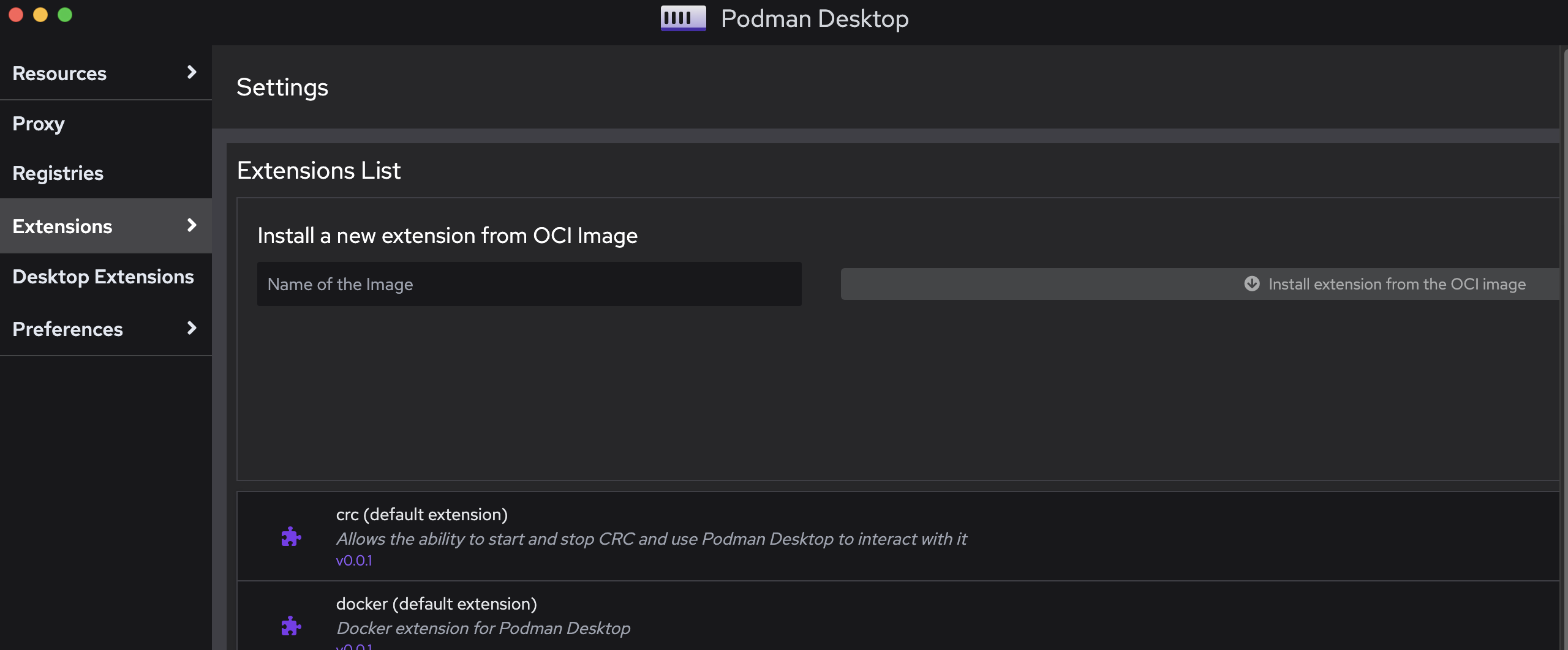 UI: More information on how to use "Podman Extensions" · Issue #1618 · podman-desktop/podman ...
