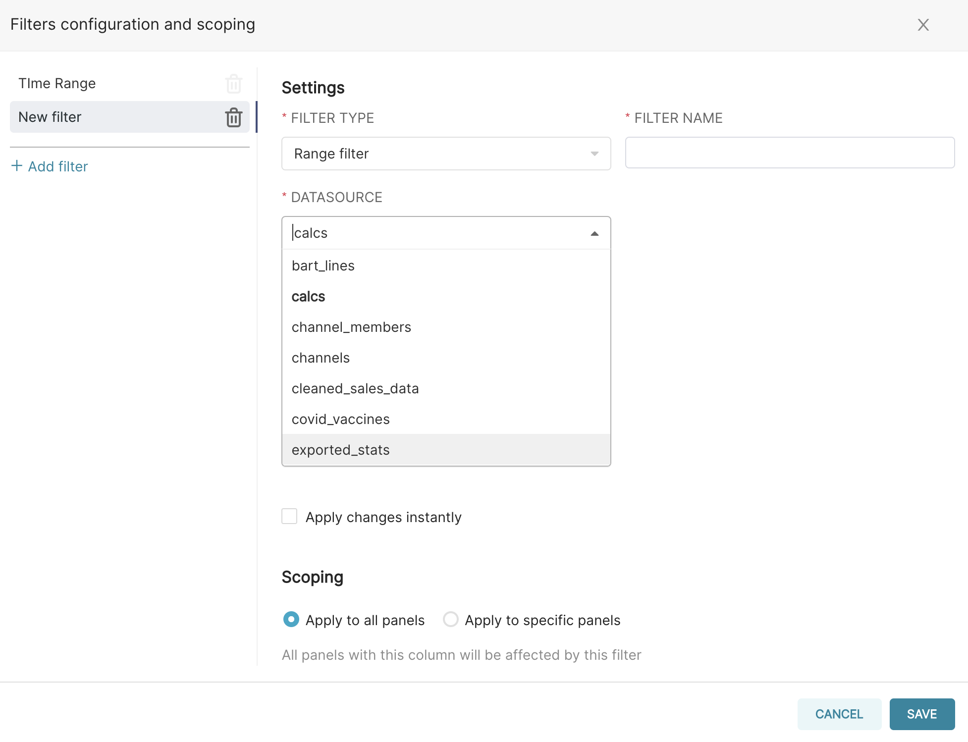 [🎉New feature for testing]Dashboard native filter phase 2(Full feature ...
