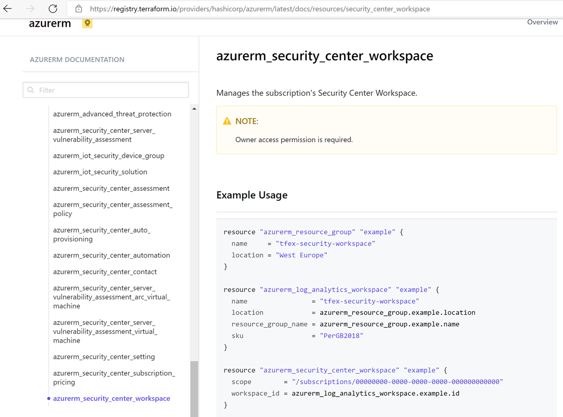 Support for setting up a default log analytics workspace in Microsoft ...