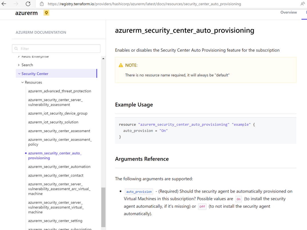 Use Auto Provisioning To Deploy Vulnerability Assessment Va Through The Azurerm Provider To 6568