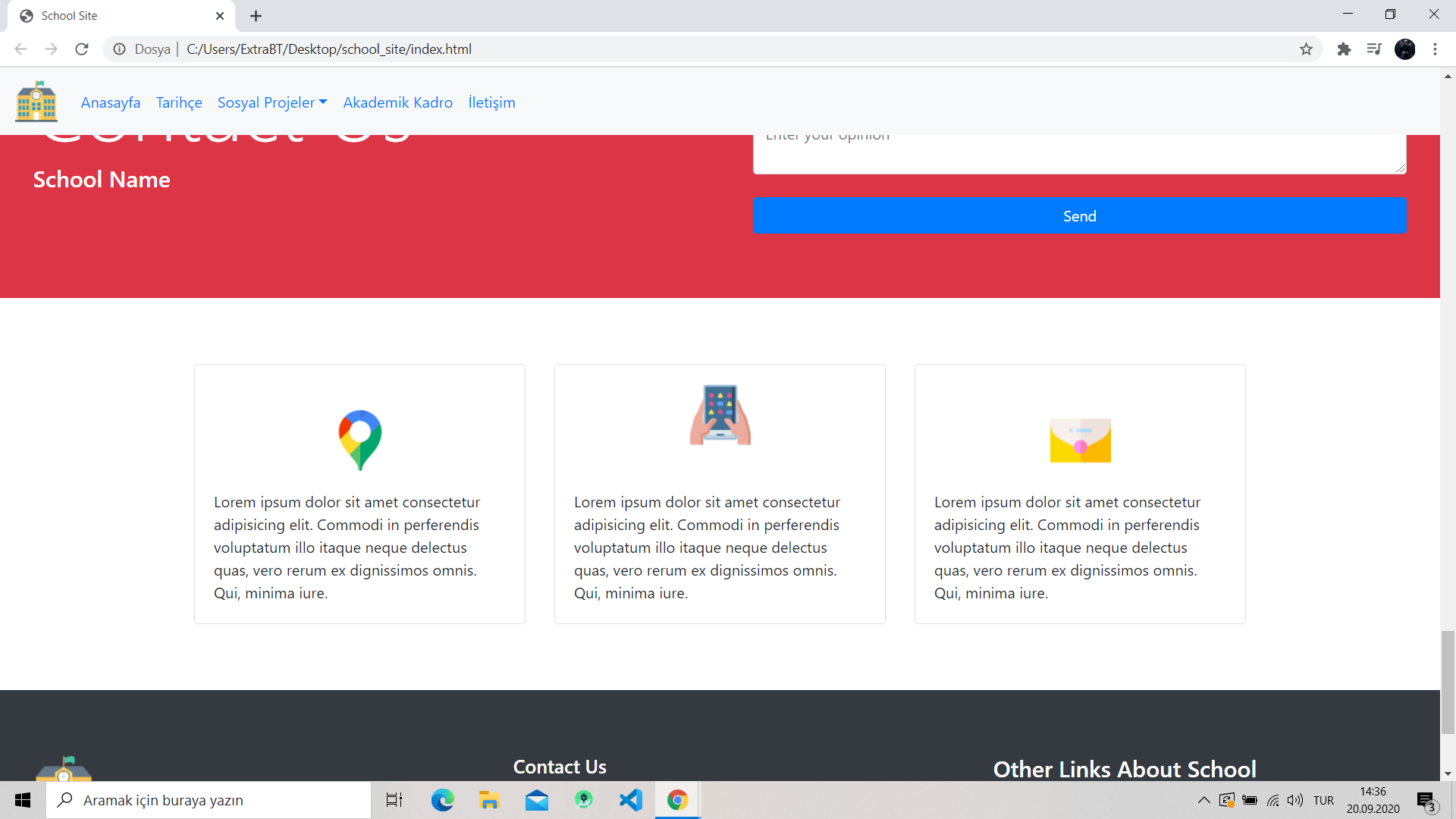 Github Ozcantolgahan School Site
