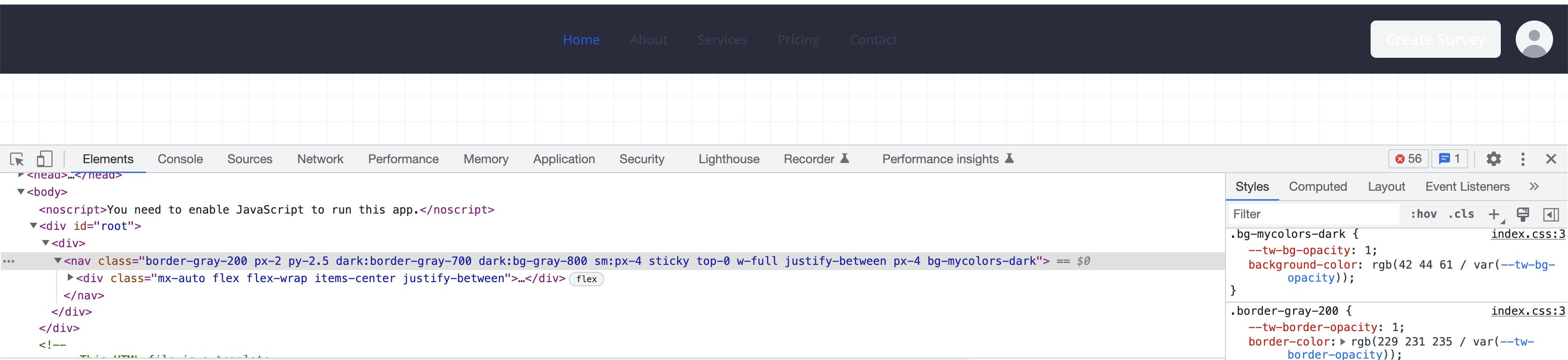 When extending tailwind.config.js with new colors then applying those ...