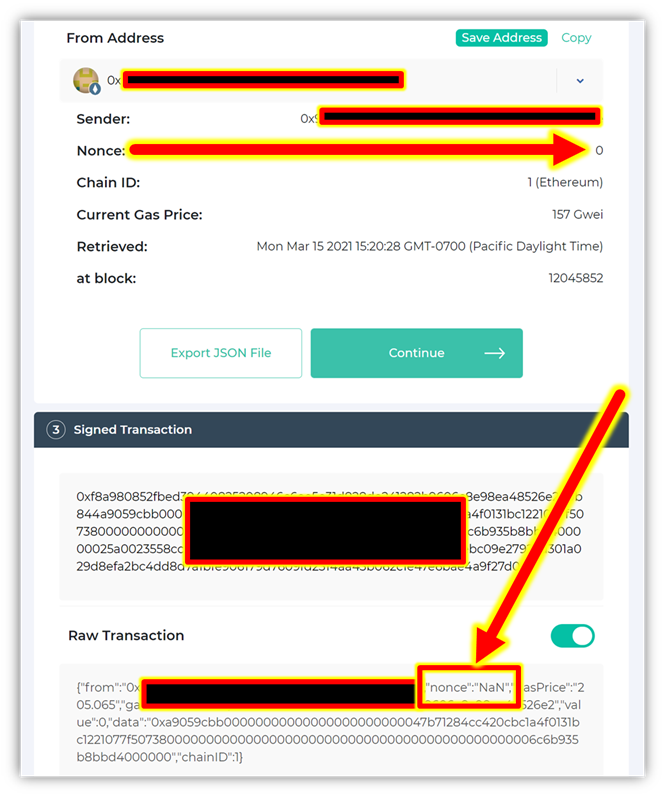 Nonce Failure, NaN when should be 0 · Issue #2906 · MyEtherWallet/MyEtherWallet · GitHub