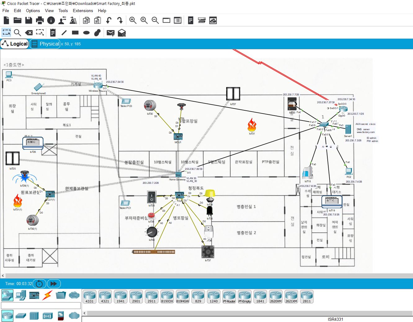 GitHub - inhwa1025/SmartFactory: cisco 패킷트레이서를 이용한 Smart Factory 구현