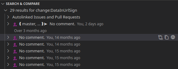 Search by changes stops working in version 13.x.x · Issue #2355 · gitkraken/vscode-gitlens · GitHub