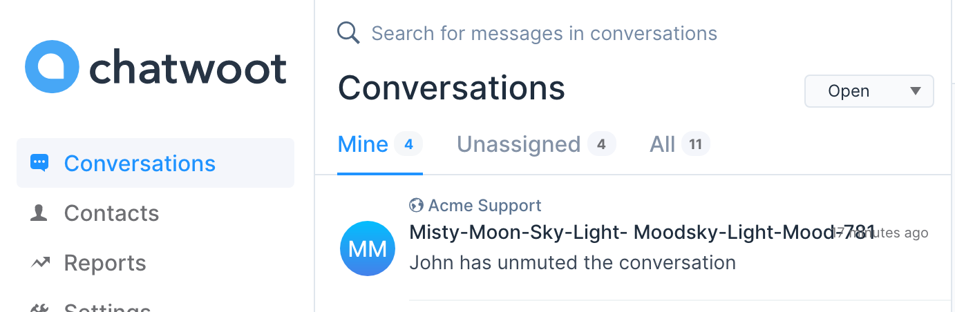 Fix: Conversation list user name overflow · Issue #1911 · chatwoot/chatwoot · GitHub