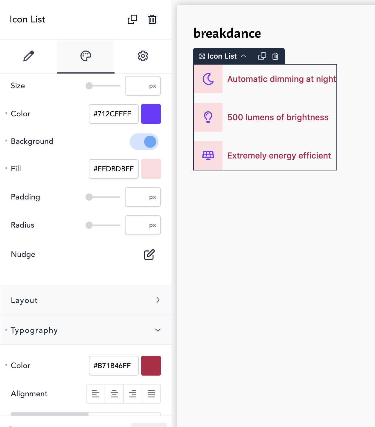 The color-field for an icon in an icon-list doesn't do anything. · Issue #160 · soflyy ...
