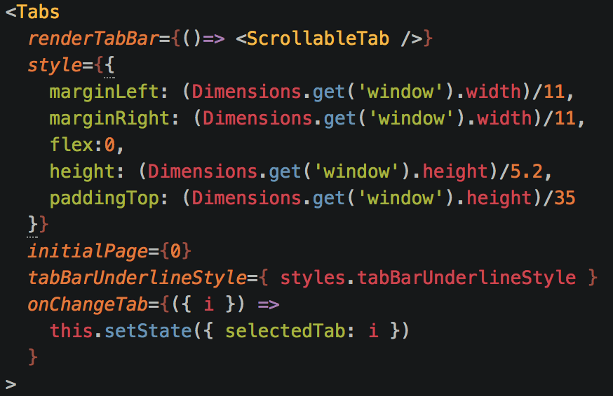 Changing Tabs width, not the content inside · Issue #2003 · GeekyAnts/NativeBase · GitHub