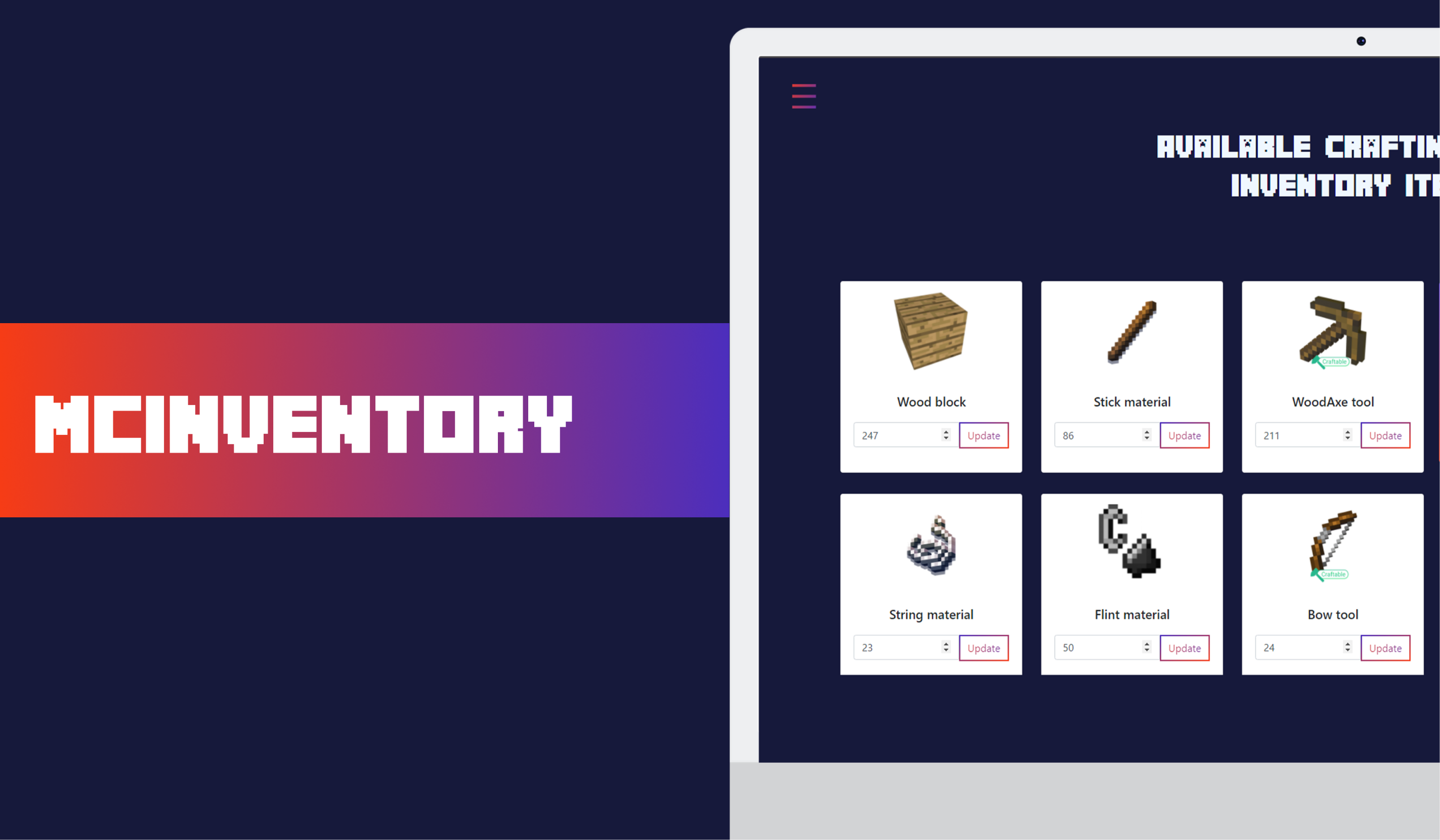 GitHub - ClaudiaAF/MCInventory: Minecraft inventory tracker using C# ...