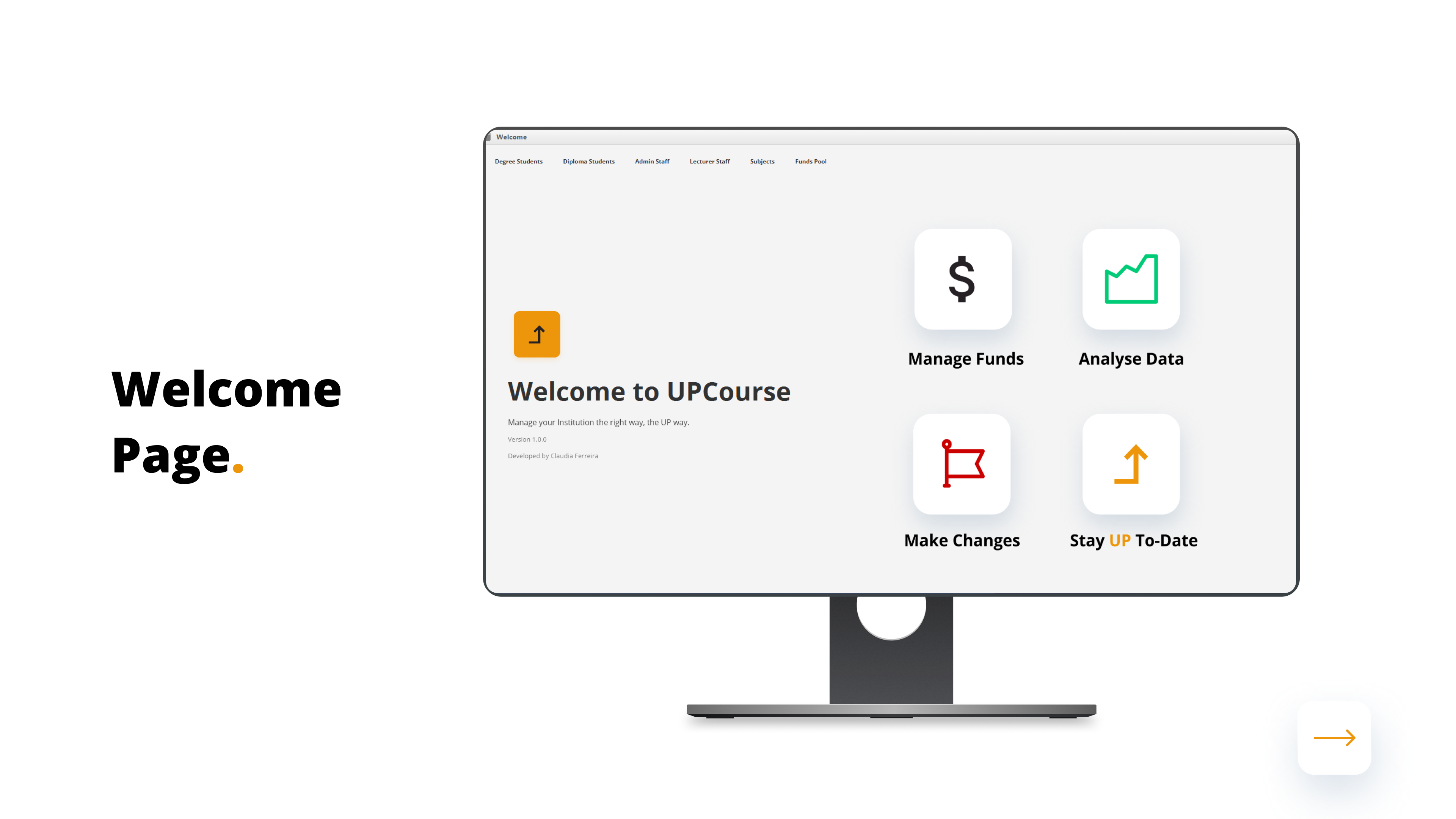 GitHub - ClaudiaAF/UPCourse: School admin portal application