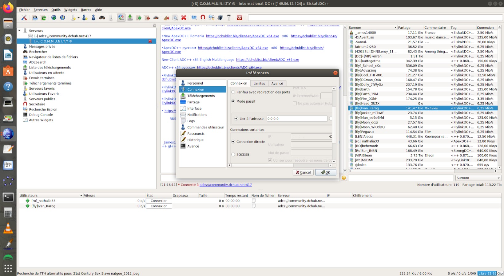 EiskaltDC++ ubuntu i can't dowload files why ? i have a DNS in my computer · Issue #491 ...