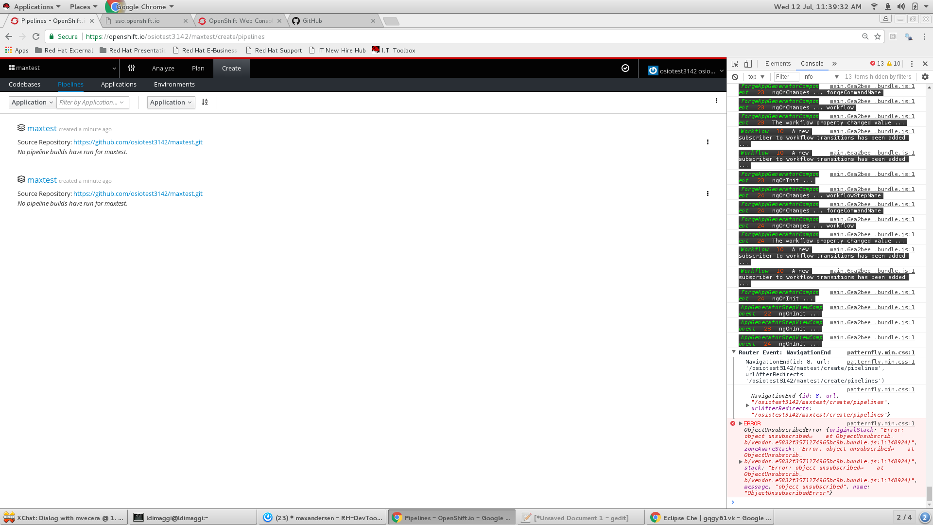 A new user creating a new project fails to create the project's build pipeline · Issue #361 ...
