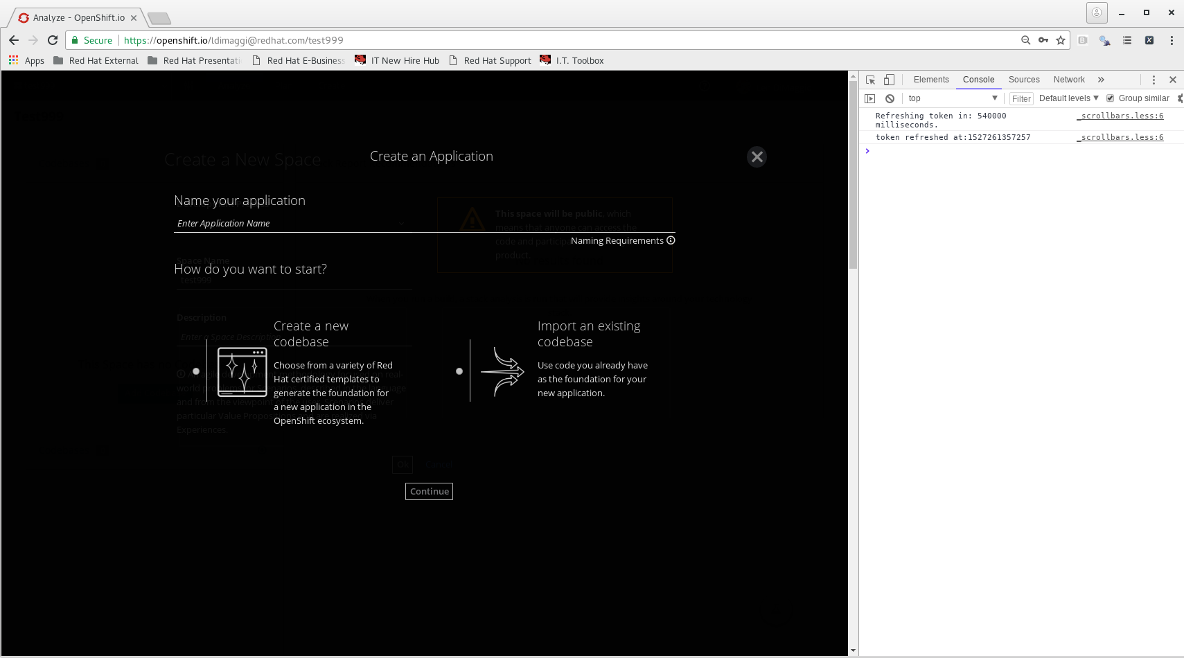 After env reset, attempt to create new application fails · Issue #3658 · openshiftio/openshift ...